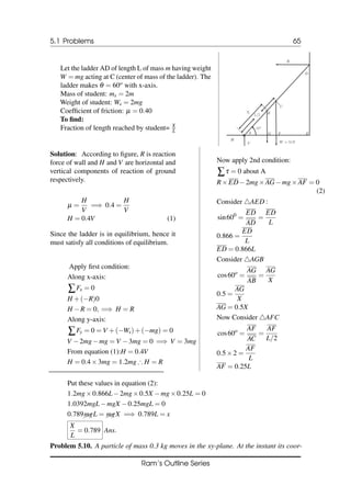 Physics Notes: Solved numerical of Physics first year | PDF