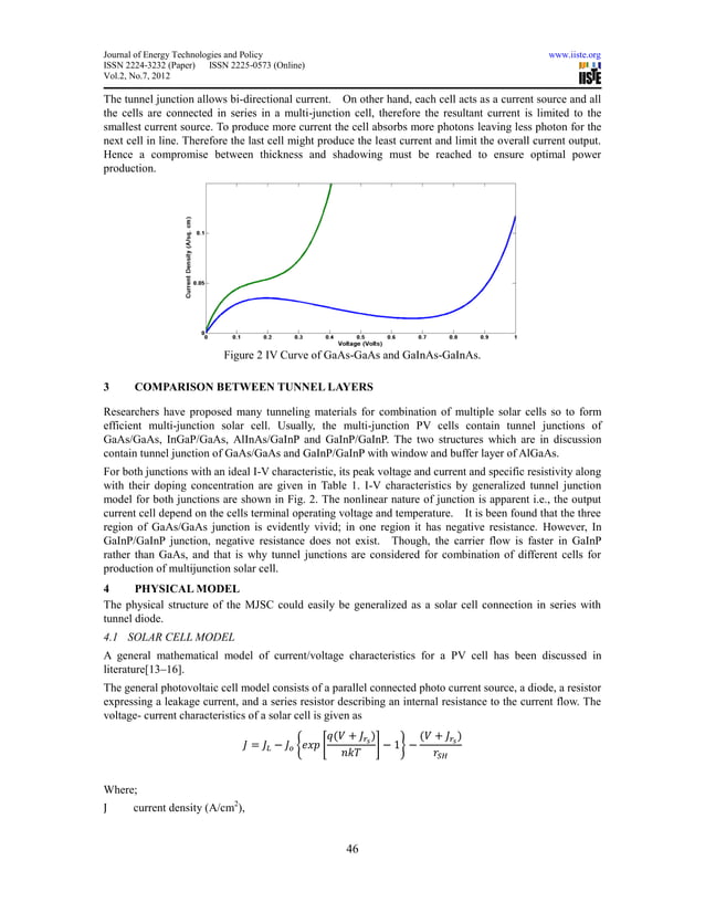 Numerical simulation model of multijunction solar cell | PDF