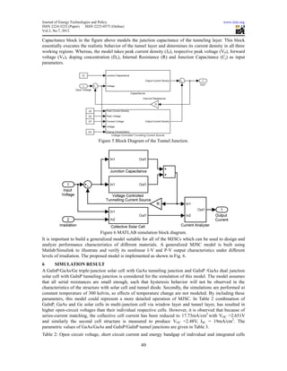 Numerical simulation model of multijunction solar cell | PDF