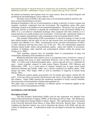 Numerical simulation of bioremediation of poly aromatic hydrocarbon polluted | PDF