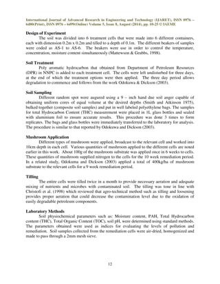 Numerical simulation of bioremediation of poly aromatic hydrocarbon polluted | PDF