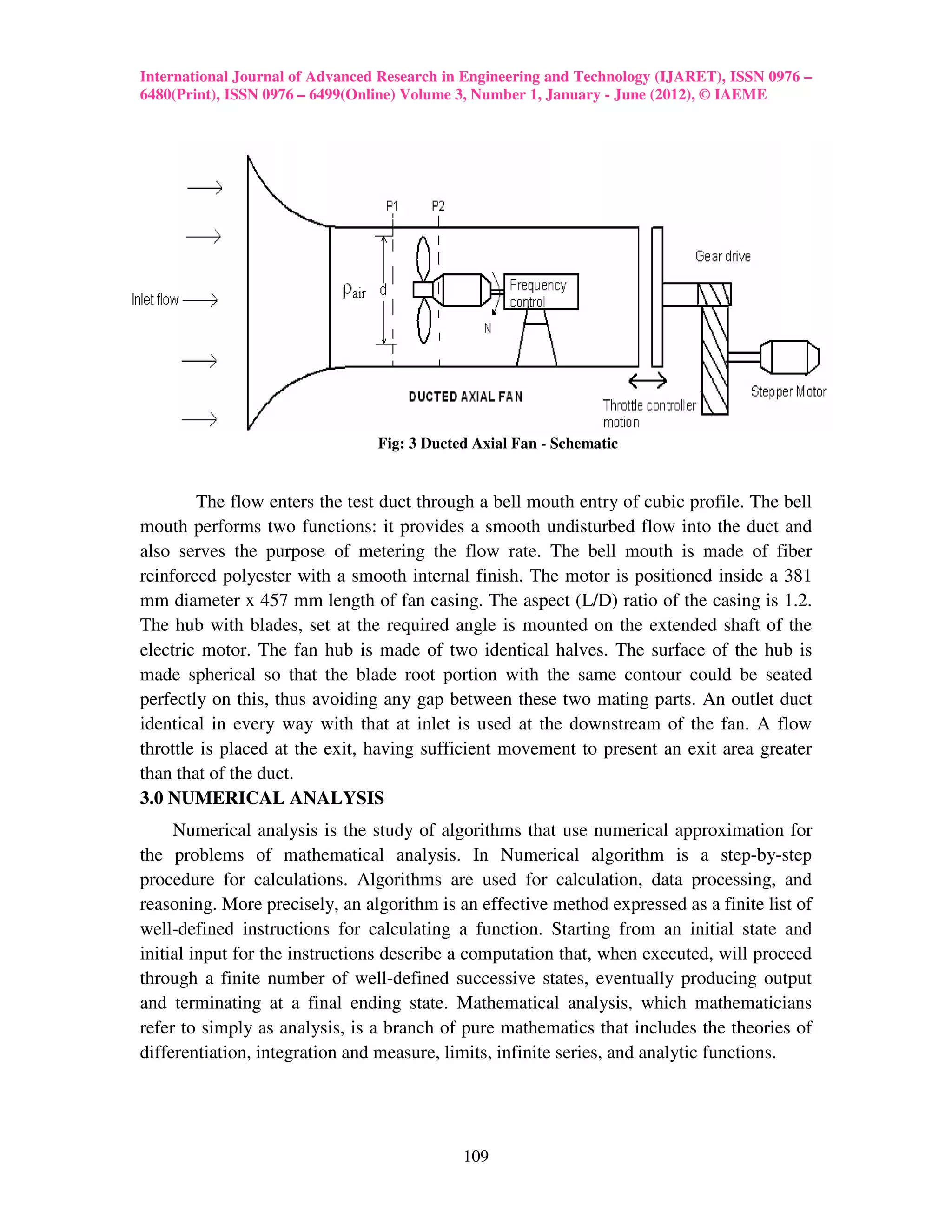 Numerical simulation of flow modeling in ducted axial fan using simpson’s 13rd rule | PDF