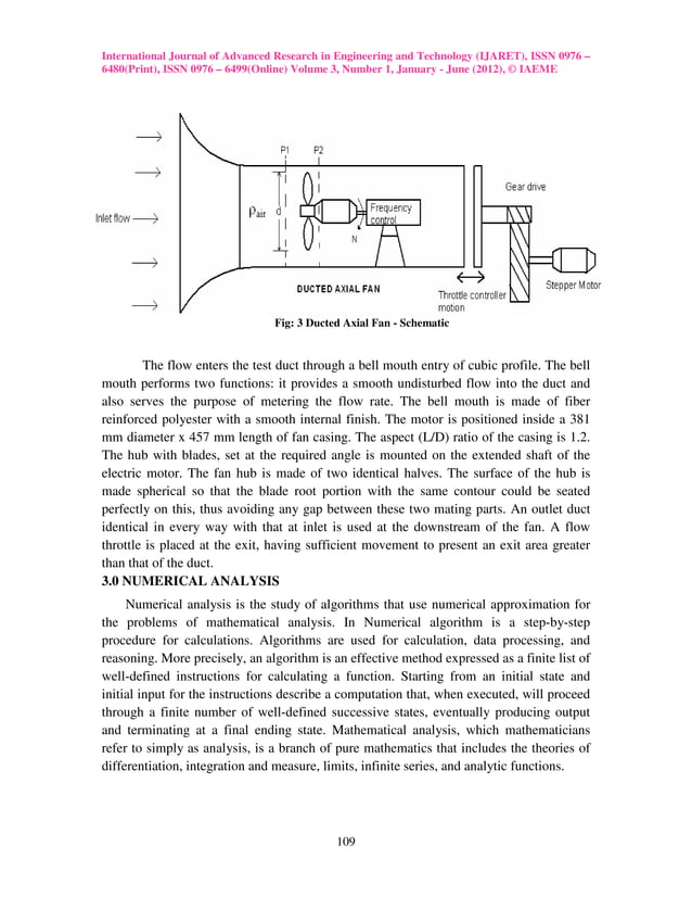 Numerical Simulation Of Flow Modeling In Ducted Axial Fan Using Simpson