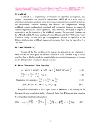 Numerical simulation of flow modeling in ducted axial fan using simpson’s 13rd rule | PDF