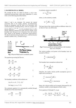 Numerical simulation on laminar convection flow and heat transfer over a non isothermal ...