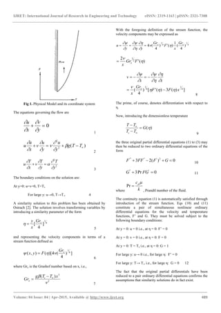 Numerical simulation on laminar free convection flow and heat transfer ...