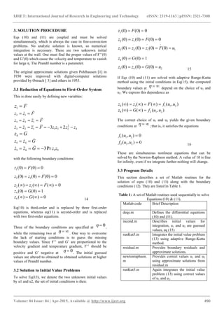 Numerical simulation on laminar free convection flow and heat transfer ...