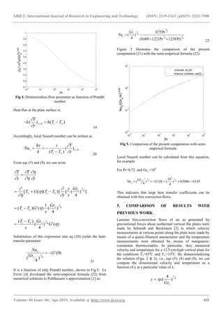 Numerical simulation on laminar free convection flow and heat transfer ...