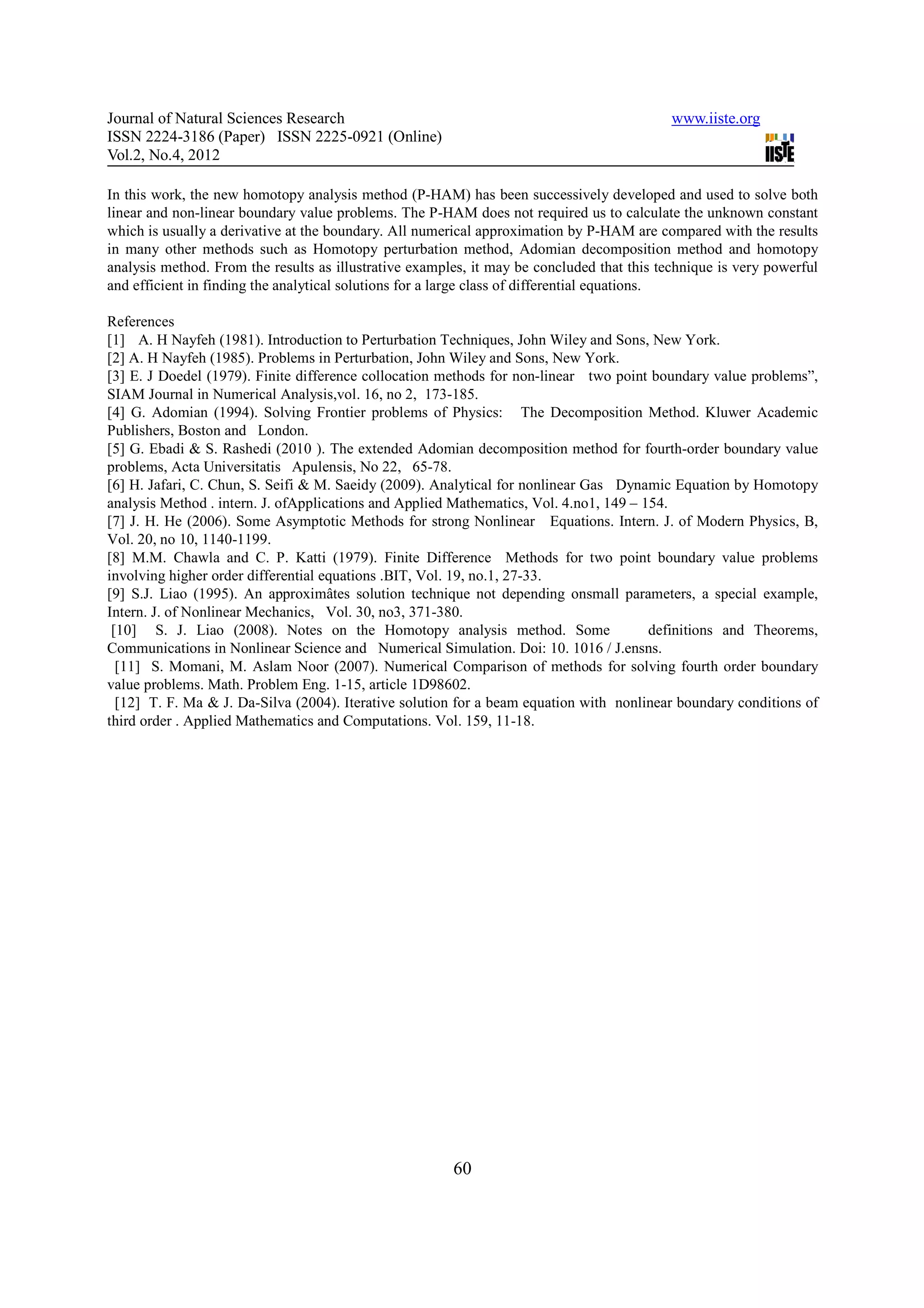 Numerical solution of boundary value problems by piecewise analysis method | PDF | Physics | Science