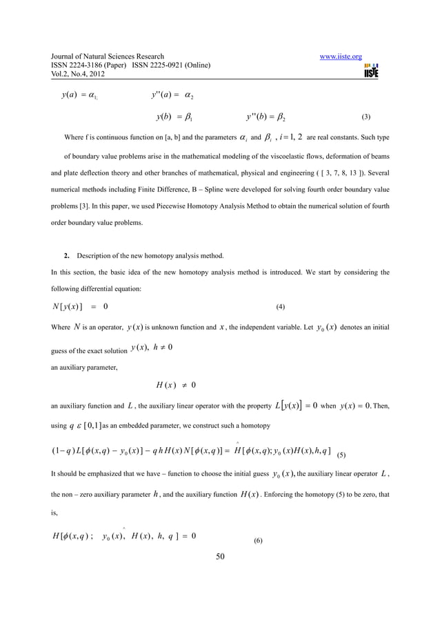 Numerical Solution Of Boundary Value Problems By Piecewise Analysis Method Pdf Physics Science