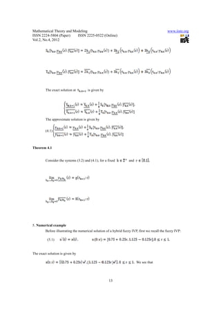 Numerical solution of fuzzy hybrid differential equation by third order runge kutta nystrom ...