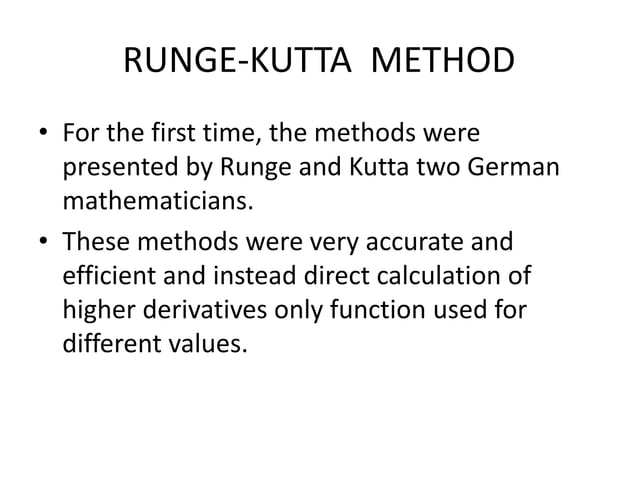 Numerical solution of ordinary differential equation | PPTX Numerical solution of ordinary differential equation | PPTX