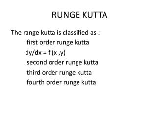 Numerical solution of ordinary differential equation | PPTX
