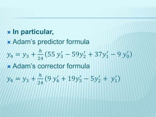 Numerical solution of ordinary differential equations | PPTX