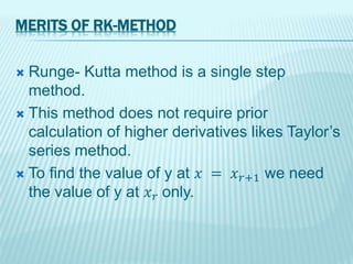 Numerical solution of ordinary differential equations | PPTX