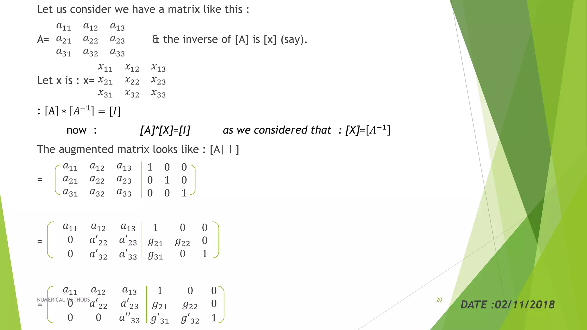 Numerical Solution Of System Of Linear Equations Pptx Physics Science
