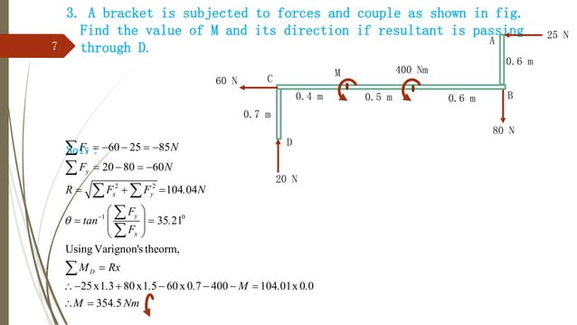 Numericals on resultant of non-concurrent force system.pdf | Physics | Science