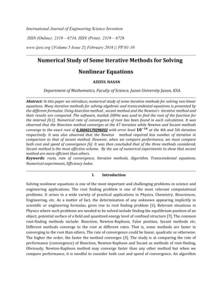 Numerical Study of Some Iterative Methods for Solving Nonlinear Equation.pdf