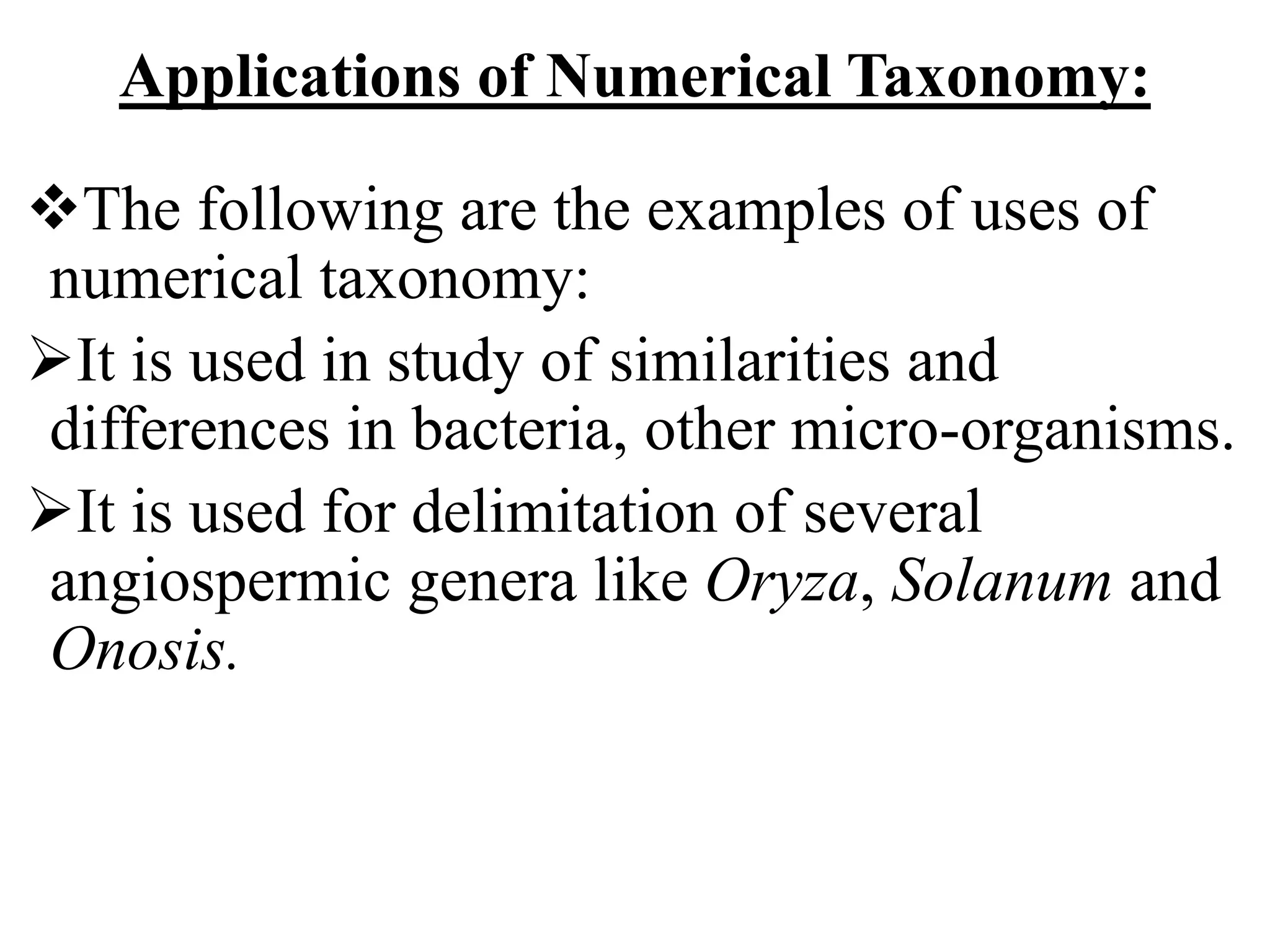 Numerical taxonomy_Plant Taxonomy | PPTX