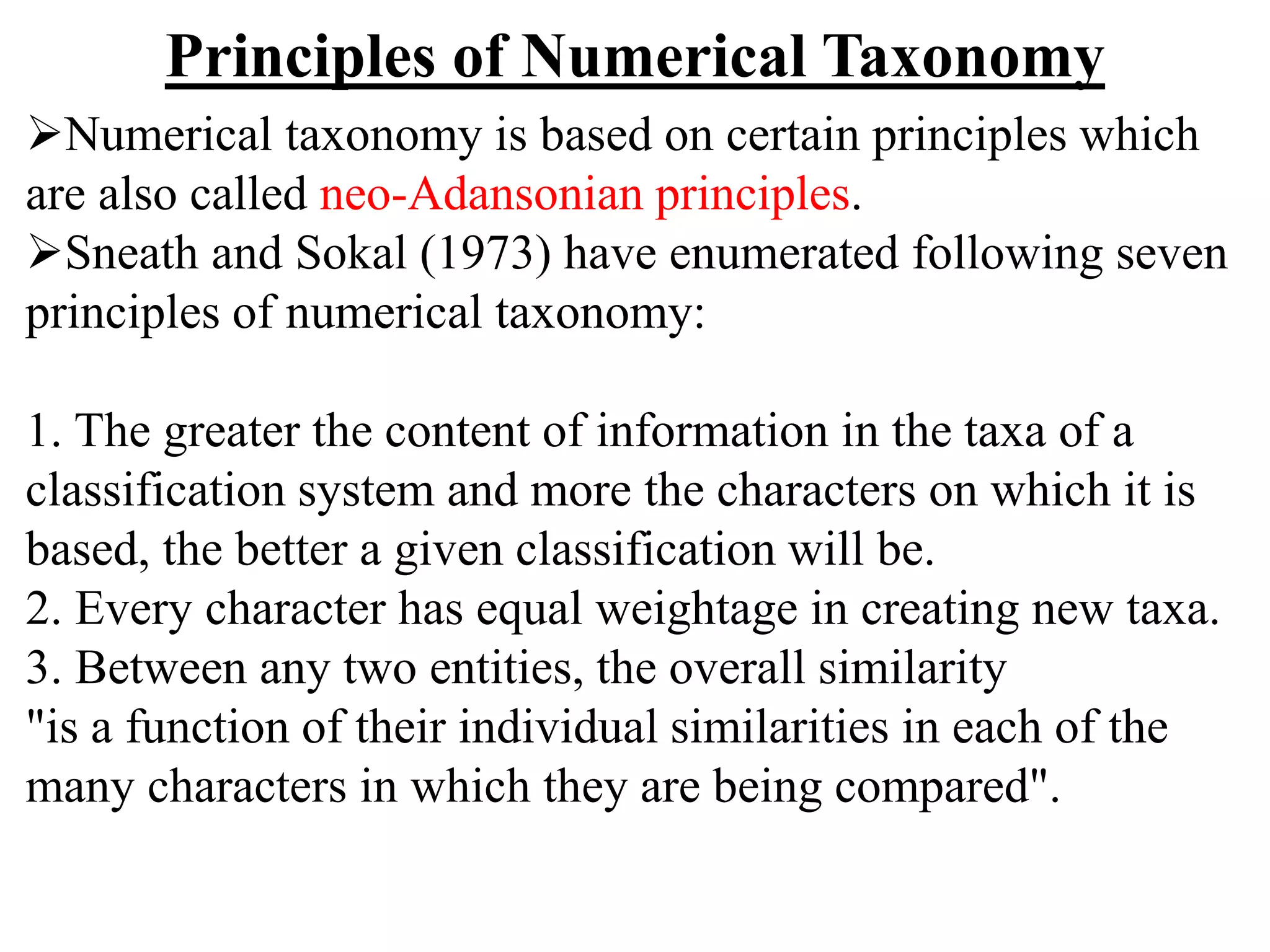 Numerical taxonomy_Plant Taxonomy | PPTX