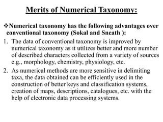 Numerical taxonomy_Plant Taxonomy | PPTX