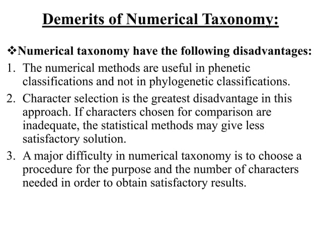 Numerical taxonomy_Plant Taxonomy | PPTX | Biological Sciences | Science