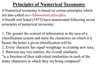 Numerical taxonomy_Plant Taxonomy | PPTX | Biological Sciences | Science