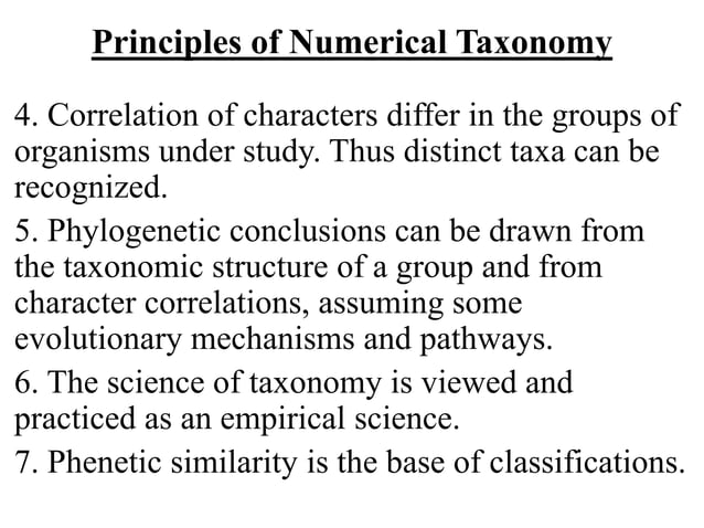 Numerical taxonomy_Plant Taxonomy | PPTX | Biological Sciences | Science
