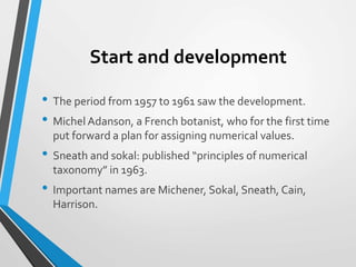 Numerical taxonomy | PPTX