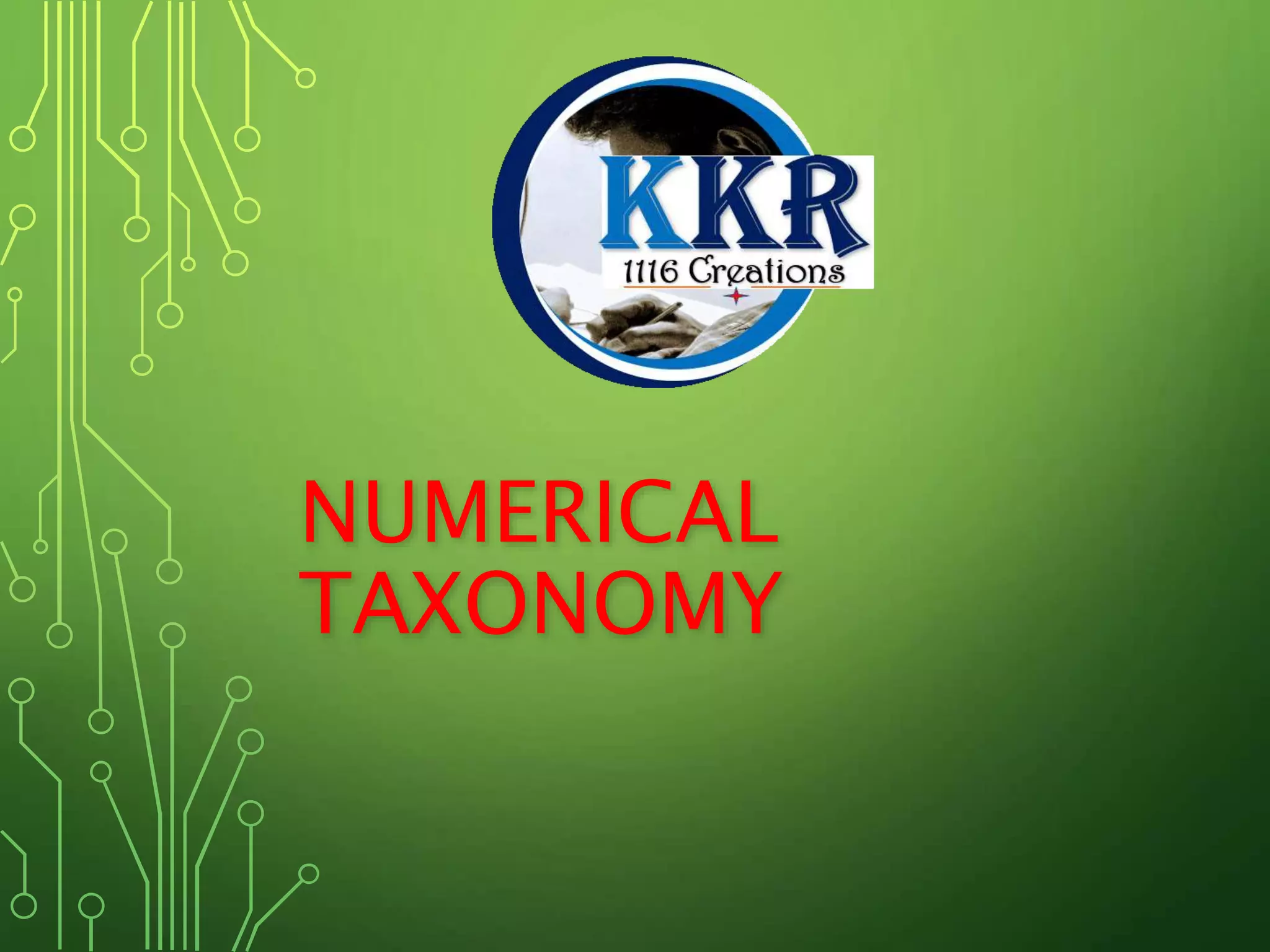 Numerical taxonomy | PPTX