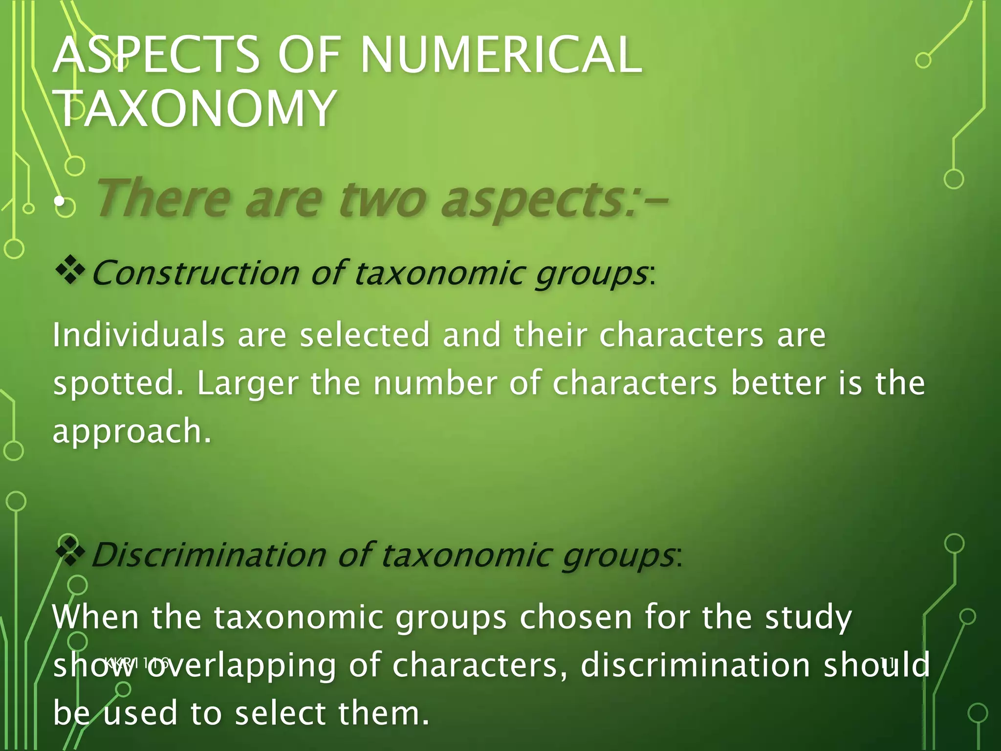 Numerical taxonomy | PPTX