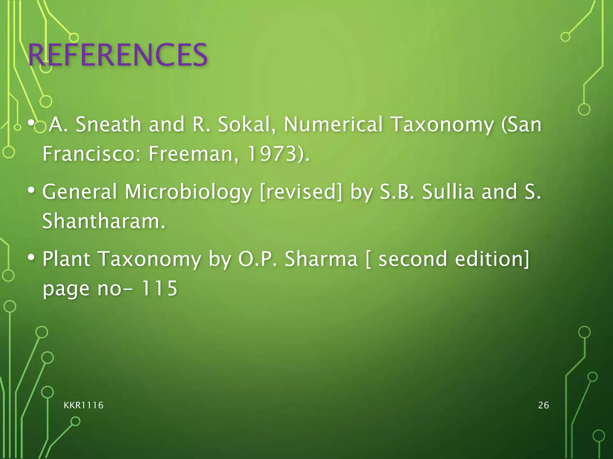 Numerical taxonomy | PPTX