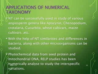 Numerical taxonomy | PPTX