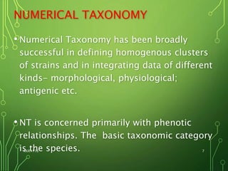 Numerical taxonomy | PPTX