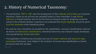 Numerical taxonomy and biosystematics | PPT