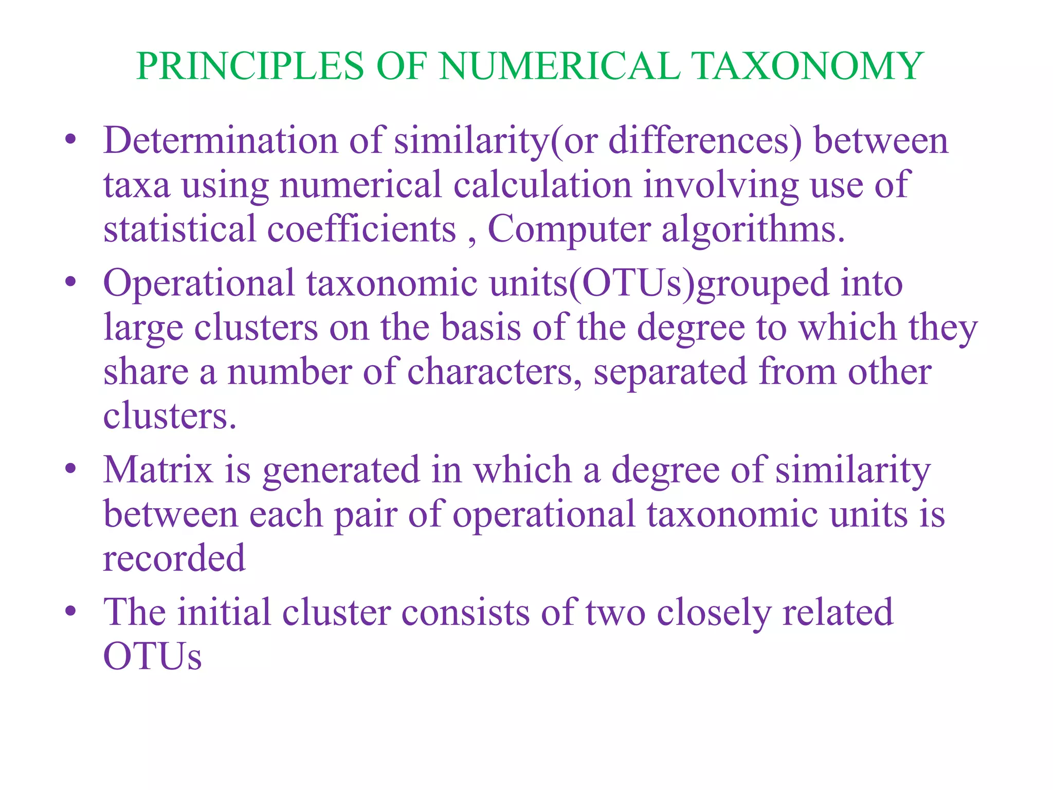 Numerical taxonomy or taximetrics | PDF
