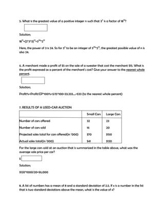 Numeric entry | PDF | Chemistry | Science