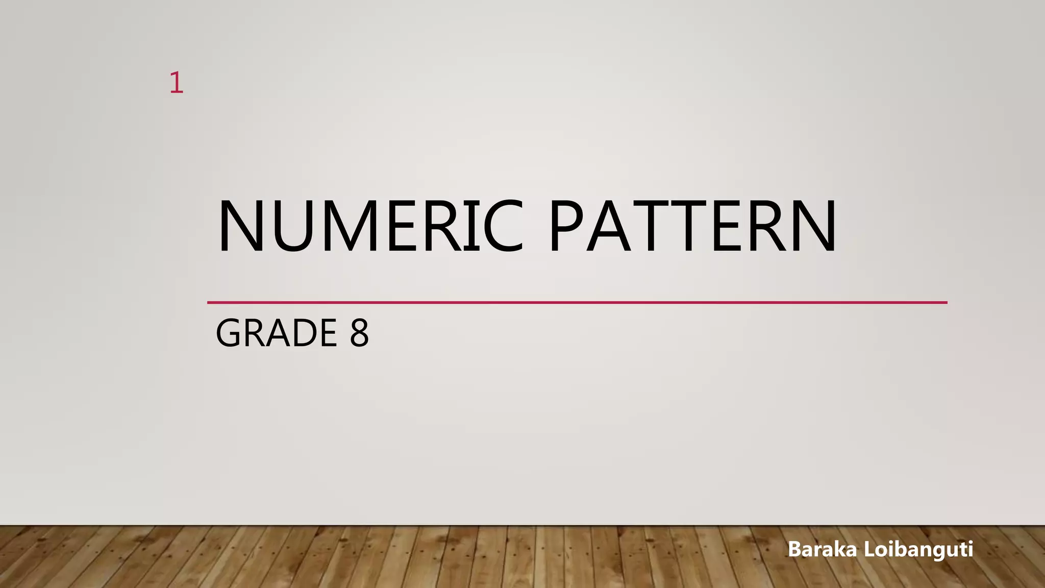 NUMERIC PATTERN.pptx