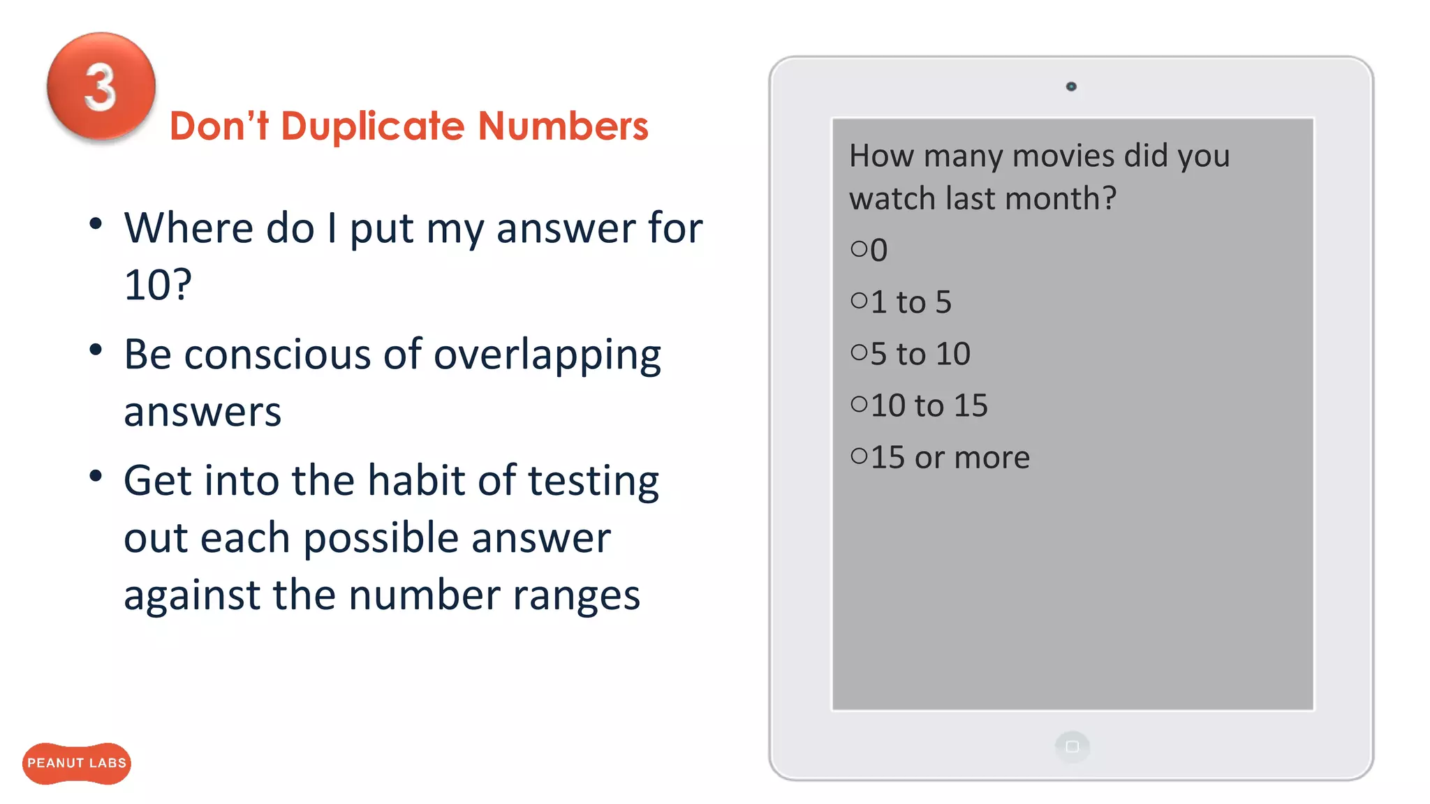 9 Tips For Creating a Great Numeric Question | PPT
