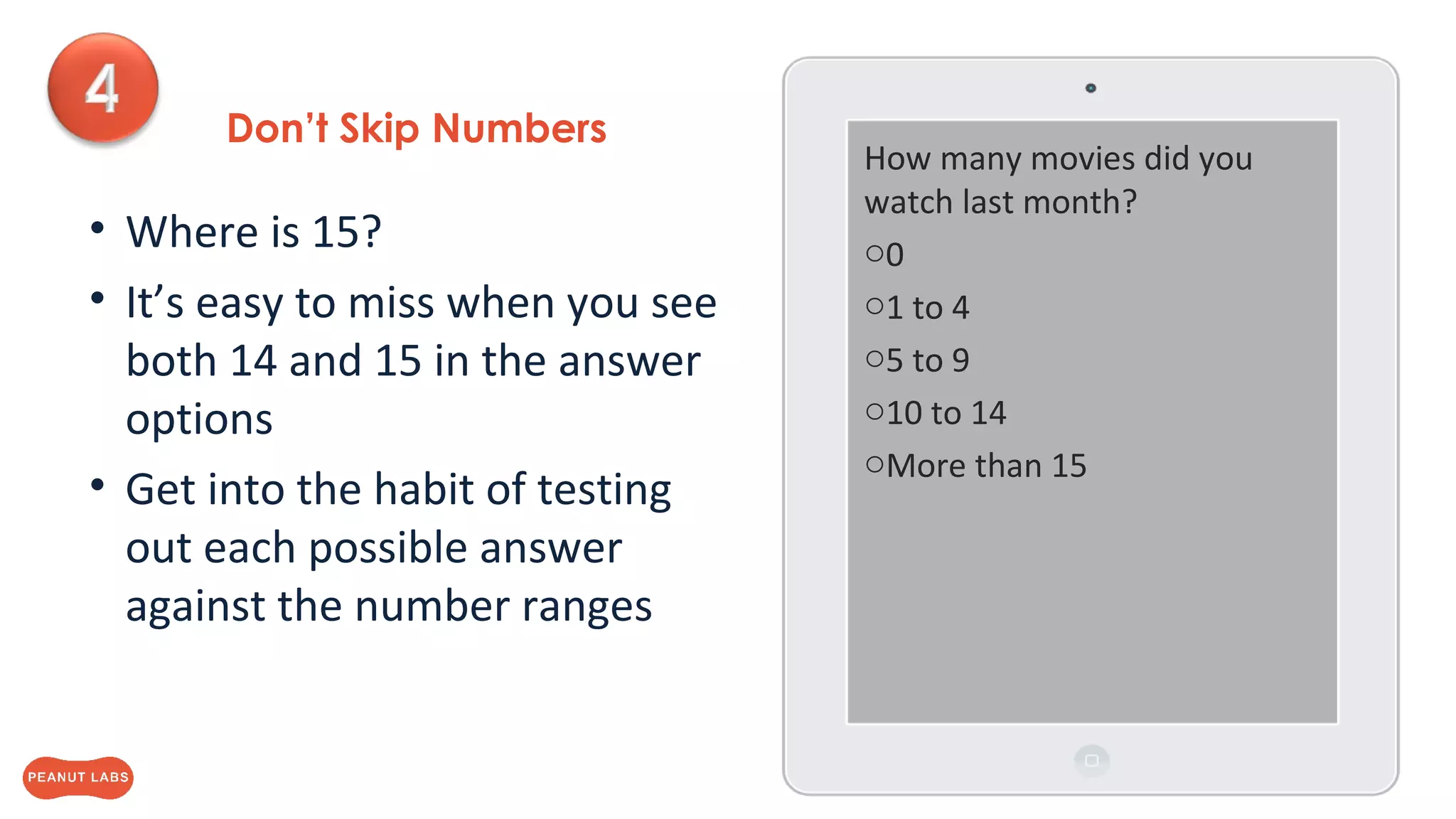 9 Tips For Creating a Great Numeric Question | PPT