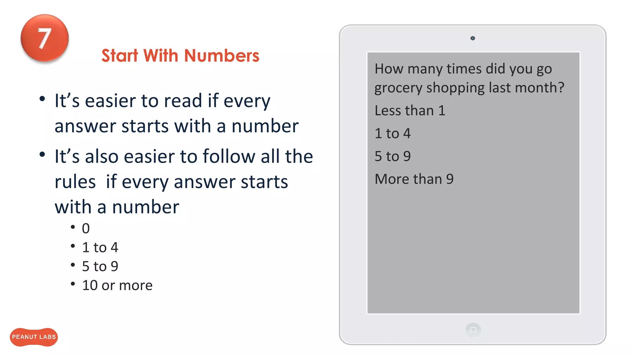 9 Tips For Creating a Great Numeric Question | PPT