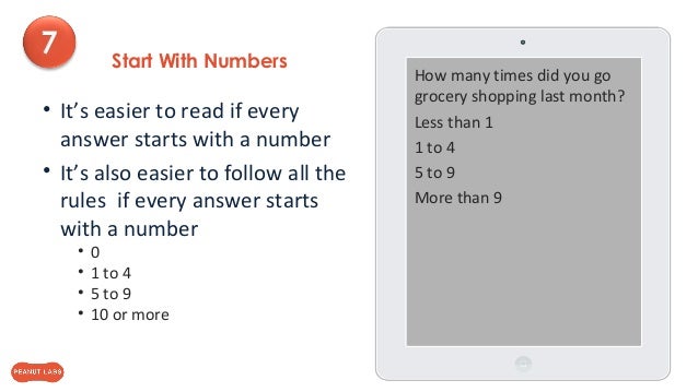 9 Tips For Creating a Great Numeric Question