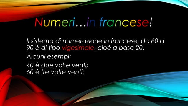 Numeri e parole » | PPT