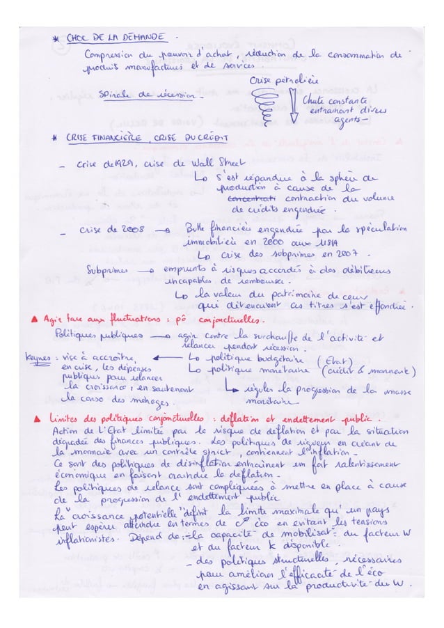 FICHES ECONOMIE BAC 2013 | PDF