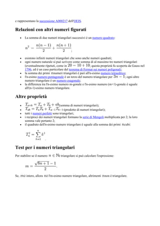 Numeri triangolari | DOCX