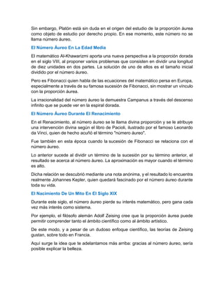 Numero de Oro | DOCX