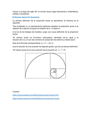 Numero de Oro | DOCX