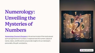 Understanding Numerology: Unveiling the Mystical World of Numbers | PDF