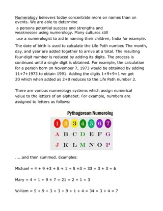 Numerology ebook 3 | DOC