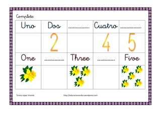 Numeros 1 5 | PDF